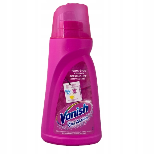 Odplamiacz w płynie VANISH 1l OXI ACTION PINK - 12790972299 - oficjalne ...