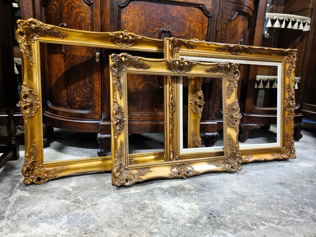 Stara ładna Rama Rzeźbiona duża / ciekawa nr 1 - 14856734673 ...