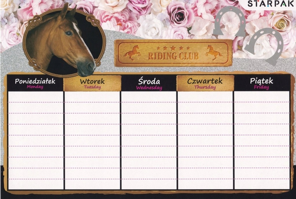 PLAN LEKCJI STARPAK HORSES KONIE - 10844832704 - oficjalne archiwum Allegro