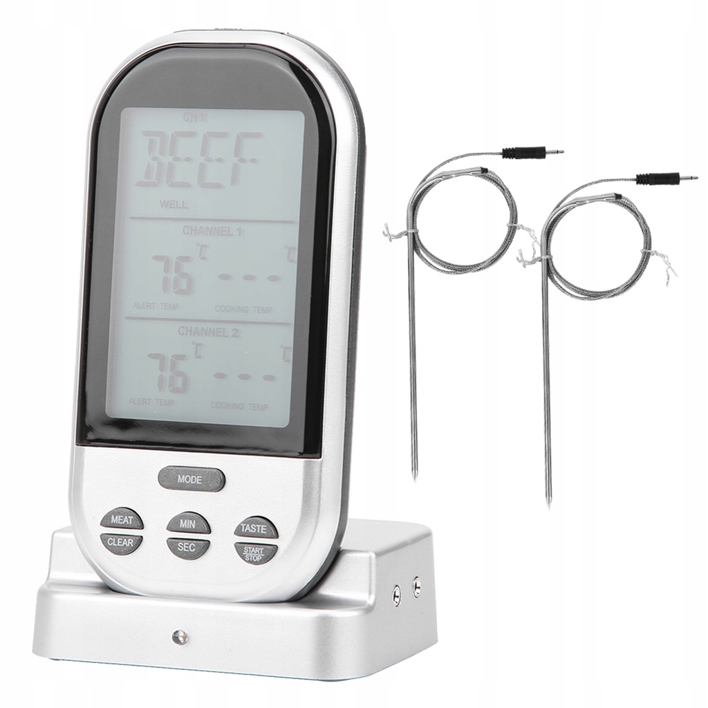 Bezprzewodowy termometr do mięsa termometr - 12206812510 - oficjalne archiwum Allegro