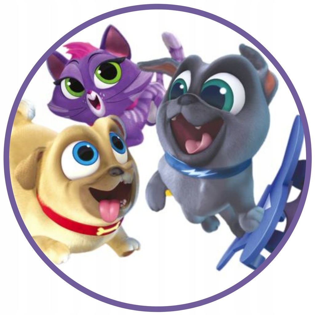 Opłatek na tort Bingo i Rolly 20 cm + 2xGratis - 12779092717 ...