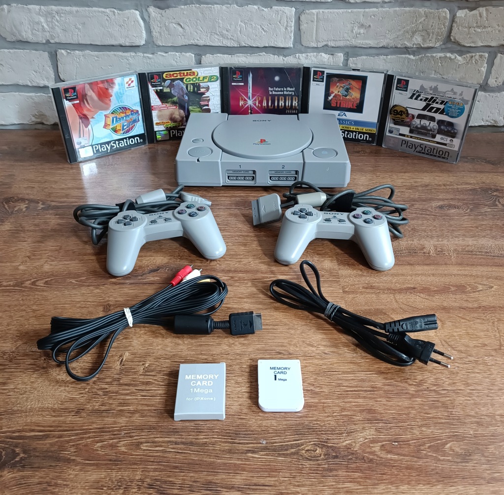 PSX PS1 PSone konsola SCPH-5552 GRY ZESTAW - 12367404614 - oficjalne ...