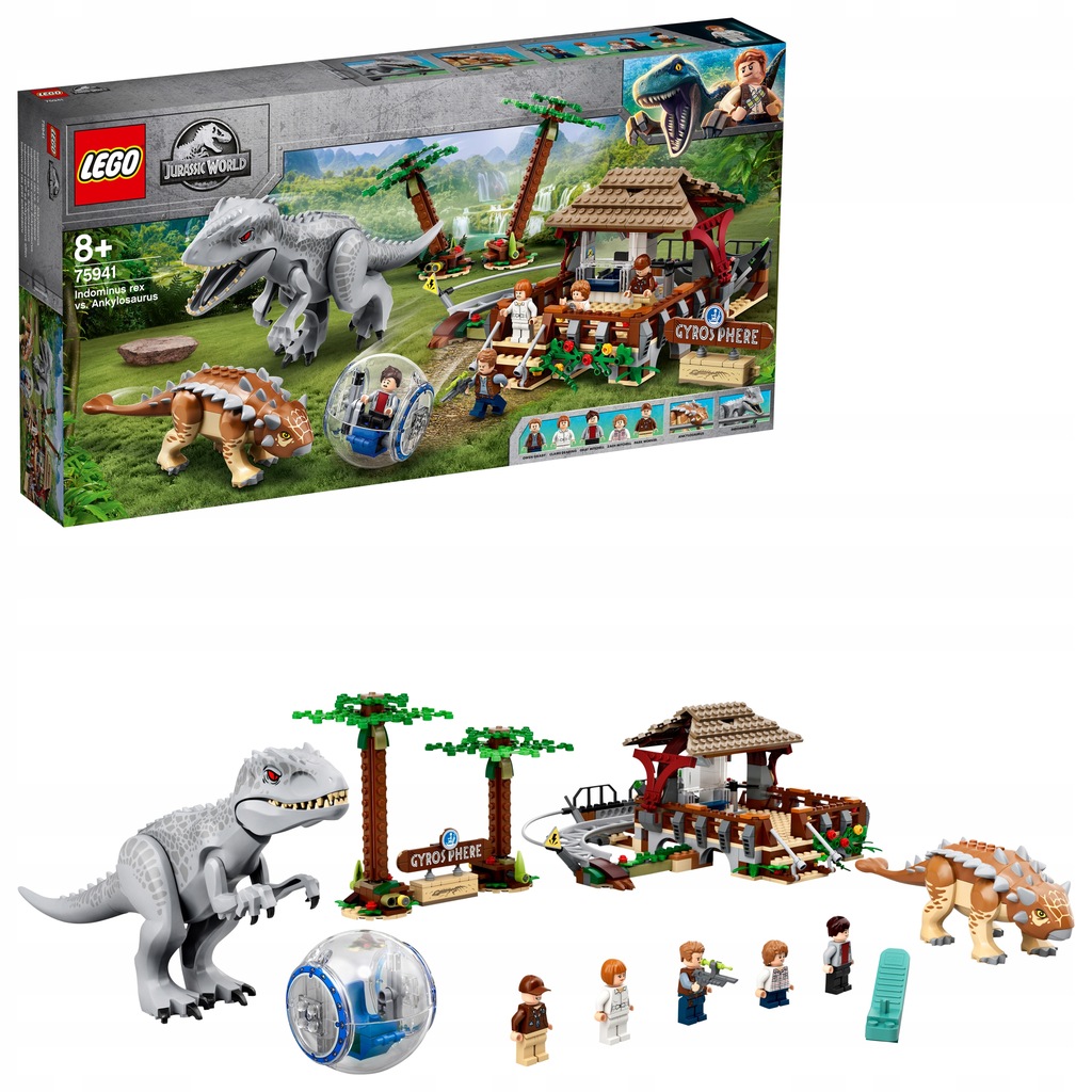 Купить LEGO Jurassic World Индоминус Рекс Анкилозавр 75941: отзывы ...