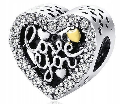 Charms serce oryginalny miłosny scenariusz Pandora - 8320940664 ...