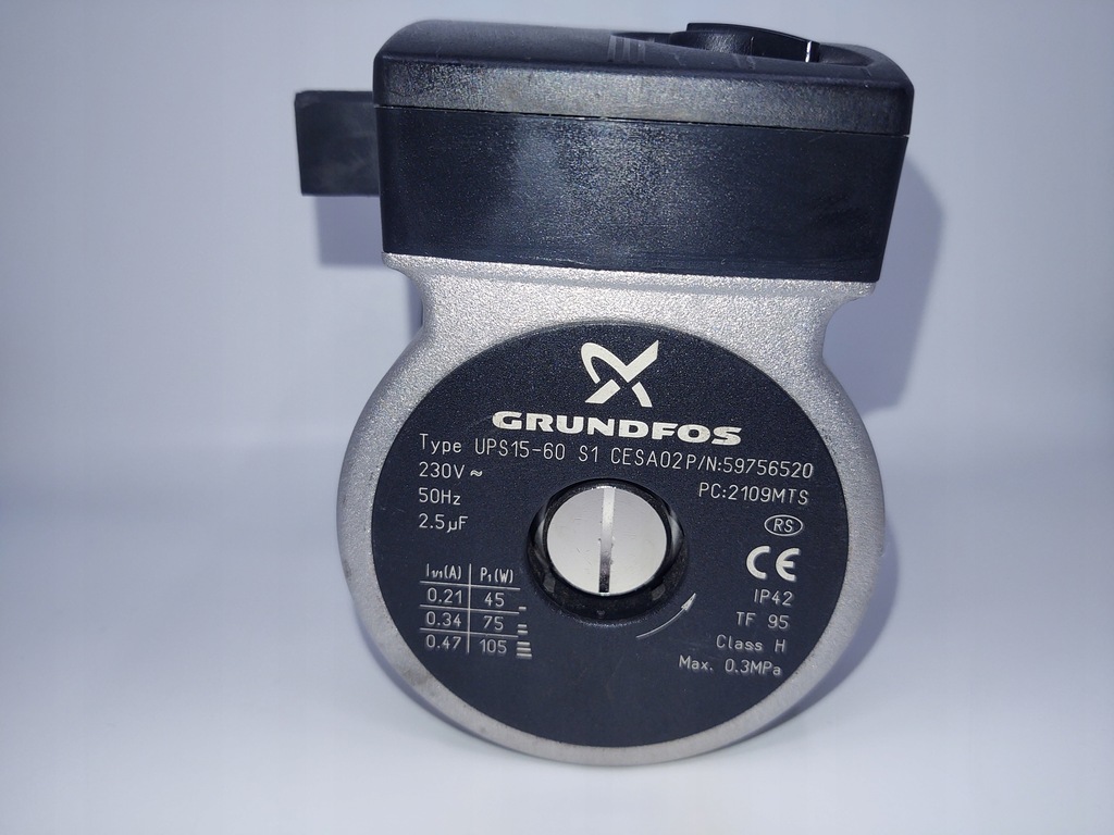 GRUNDFOS UPS15-60 S1 CESA02 POMPA obiegowa JUNKERS - 11595692324 - oficjalne archiwum Allegro