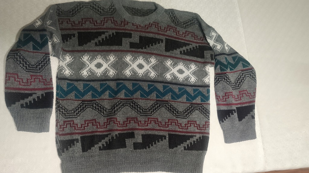 SWETER KULTOWY - a'la KONONOWICZ VINTAGE LATA 90 - 11705165408 ...
