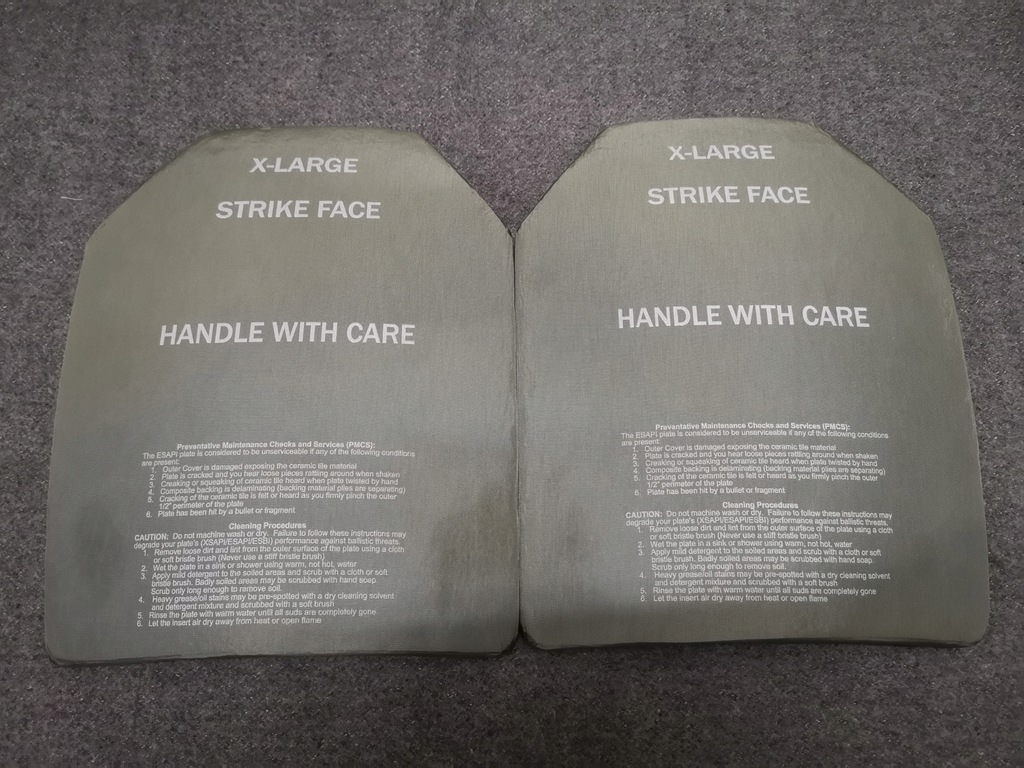 PŁYTA WKŁAD SAPI ESAPI BALISTYCZNA STRIKE FACE x2 - 13360487379 - oficjalne archiwum Allegro