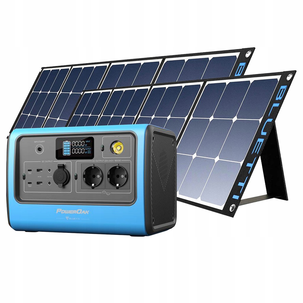 BLUETTI EB70 słoneczny akumulator +2zt SP120 PANEL - 13359472353 ...