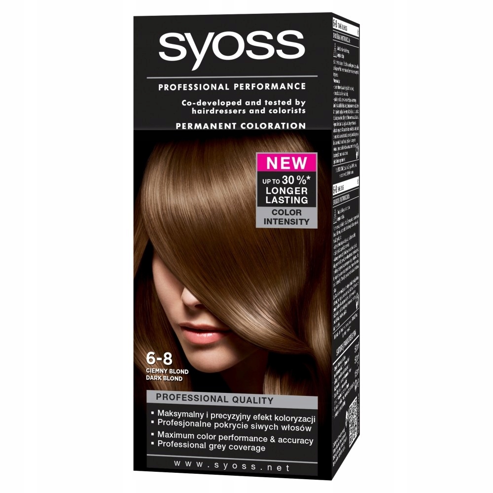 SYOSS PERMANENT COLORATION FARBA 6-8 CIEMNY BLOND - 10164004012 - oficjalne archiwum Allegro