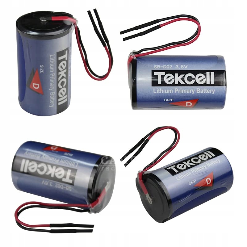 Tekcell Bateria SB-D02 do gazomierza przepływomierza LS33600 D 3.6V ...