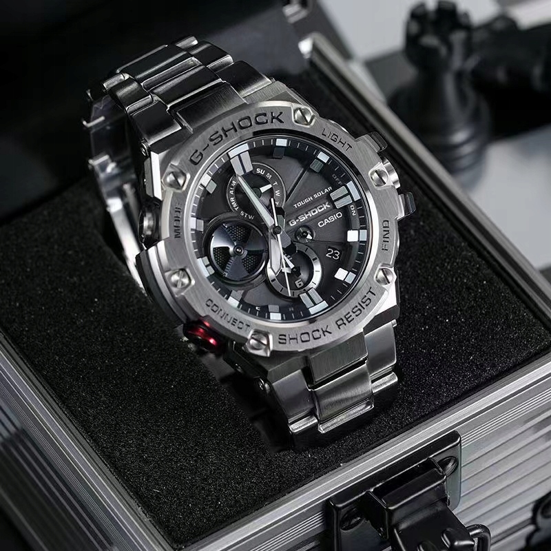 STALOWY CASIO G-SHOCK GST-B100-1A - 13075318516 - oficjalne archiwum ...