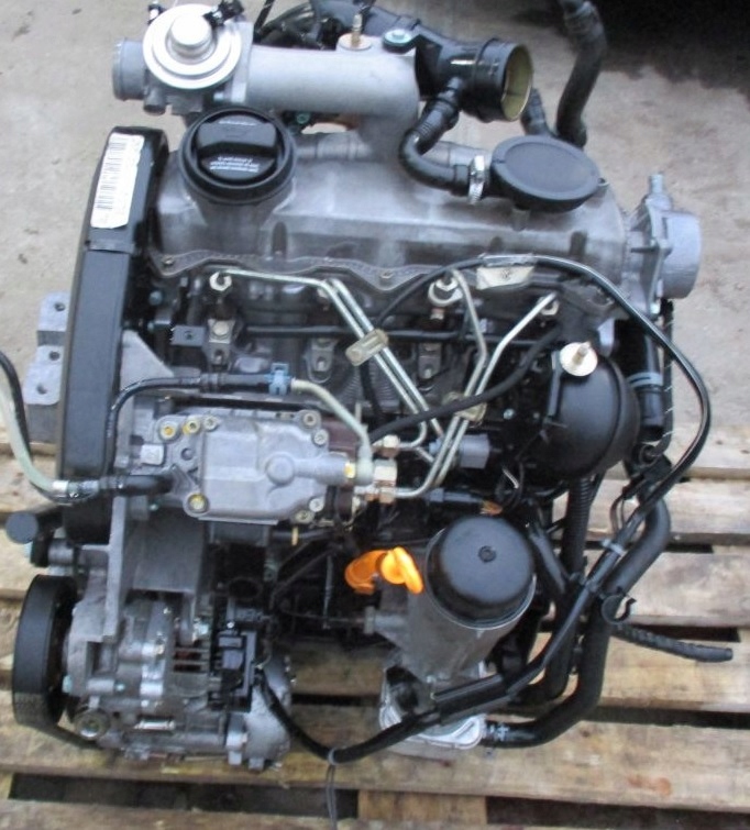 SILNIK ASV AHF 1.9 TDI 110km VW SEAT SKODA KOMPLET - 7864831451 ...