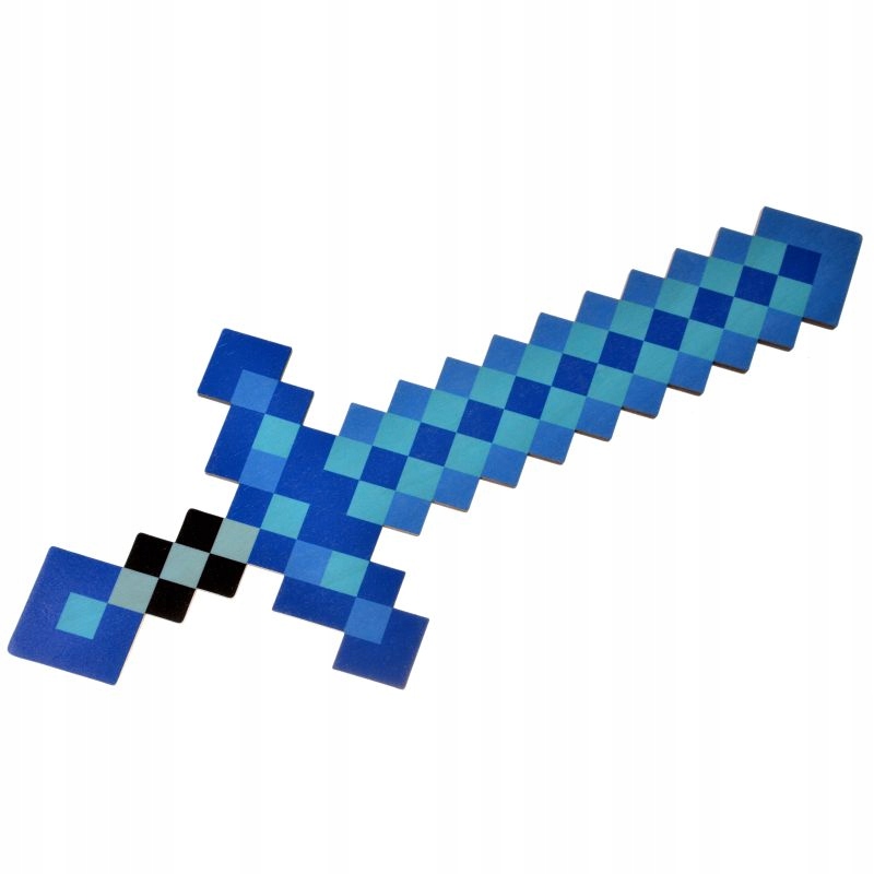 Drewniany miecz inspirowany MINECRAFT Diamentowy - 12605491159 ...