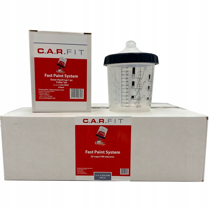 CARFIT ZESTAW KUBKÓW FPS PPS DO LAKIERU 650ml 125 - 13269893886 ...