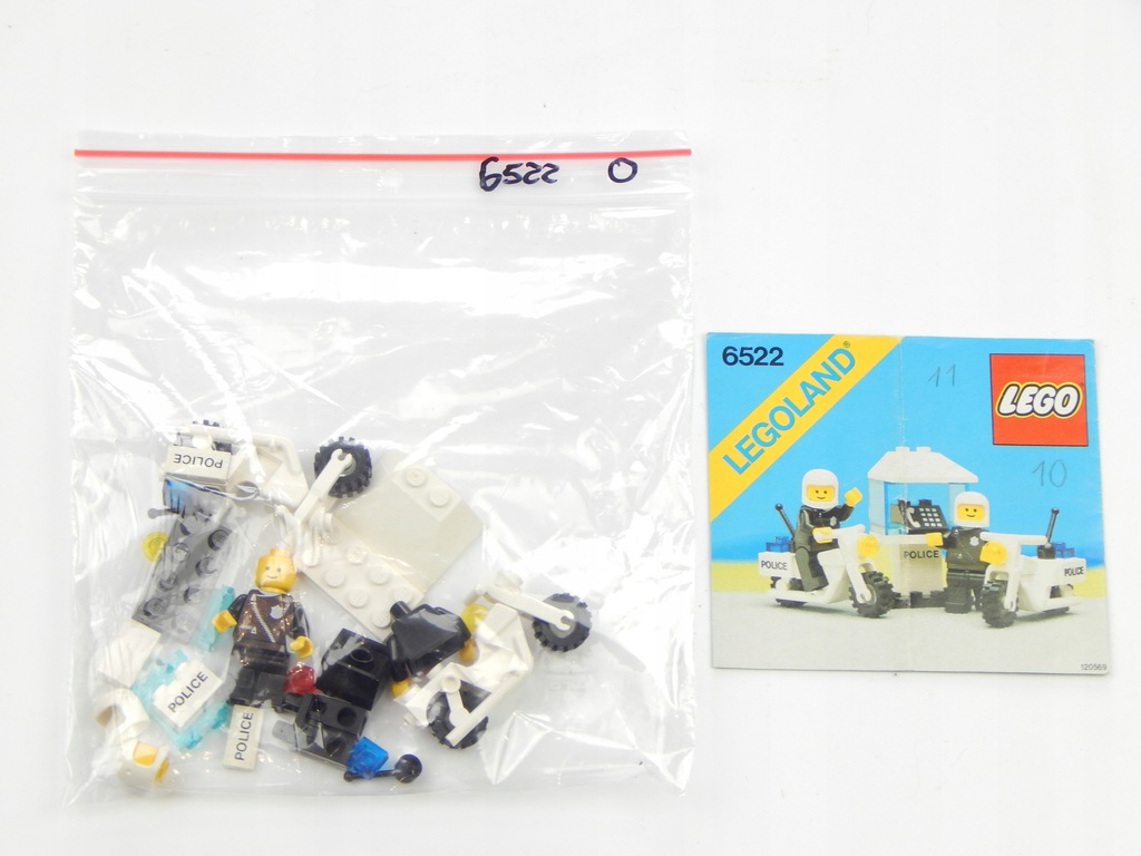 LEGO SET 6522 LEGOLAND POLICE POLICJA Z INSTRUKCJA - 13035787676 ...