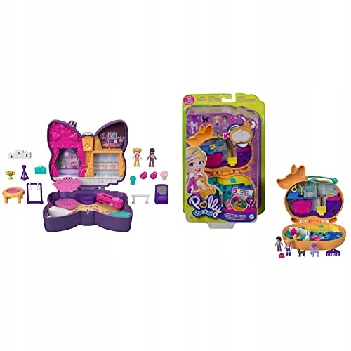 Polly Pocket Sparkle Stage Bow Compact, 2 Micro Do - 12864905914 ...