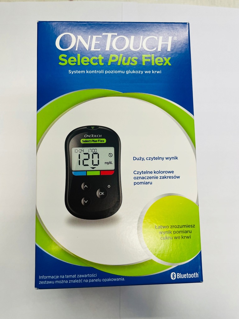 GLUKOMETR ONE TOUCH SELECT PLUS FLEX NOWY (K3082/2 - 12585447897 ...