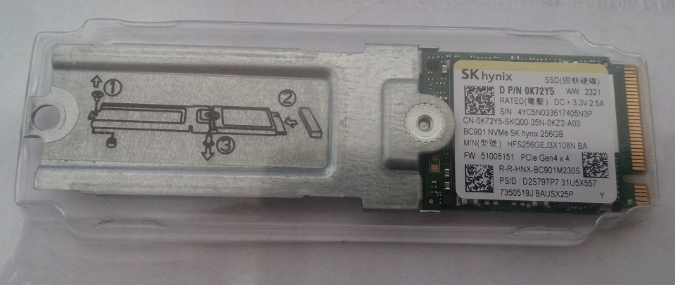 Dysk SSD SK HYNIX BC901 256GB M.2 2230 2280 M.2 PCIe NVMe - 14482495287 ...