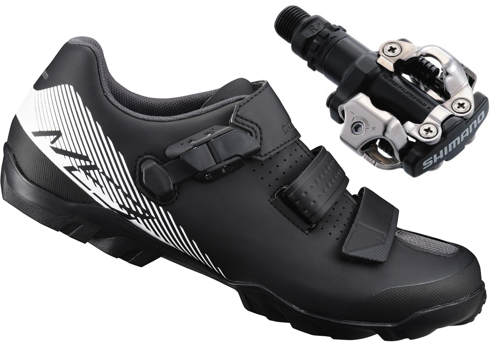 BUTY ROWEROWE SHIMANO SPD SHME300 47+PEDAŁY PDM520 - 7643297096 ...