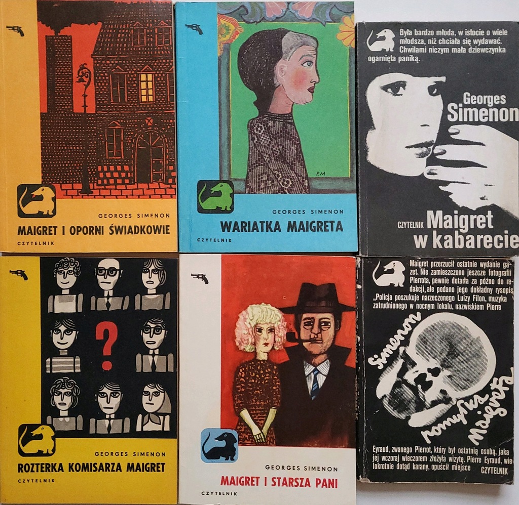Georges Simenon x 6 Komisarz Maigret Jamnik - 11627029438 - oficjalne ...