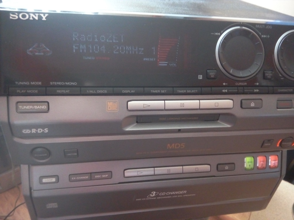 UNIKATOWA WIEŻA SONY HCD-MD5 AMPLITUNER Z CD I AUX - 9842650247 ...