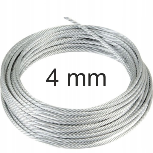 Lina,linka, stalowa fi 4 mm 1mb - 11671293740 - oficjalne archiwum Allegro