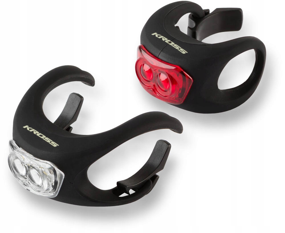 Zestaw oświetlenia Kross Silicone 2 LED - 9941552957 - oficjalne archiwum Allegro
