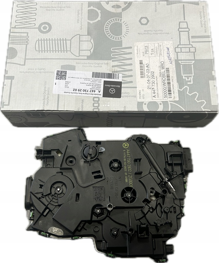 MERCEDES VITO 447 A4477302902 ZAMEK DRZWI PRZESUWNYCH BOCZNYCH OE ...