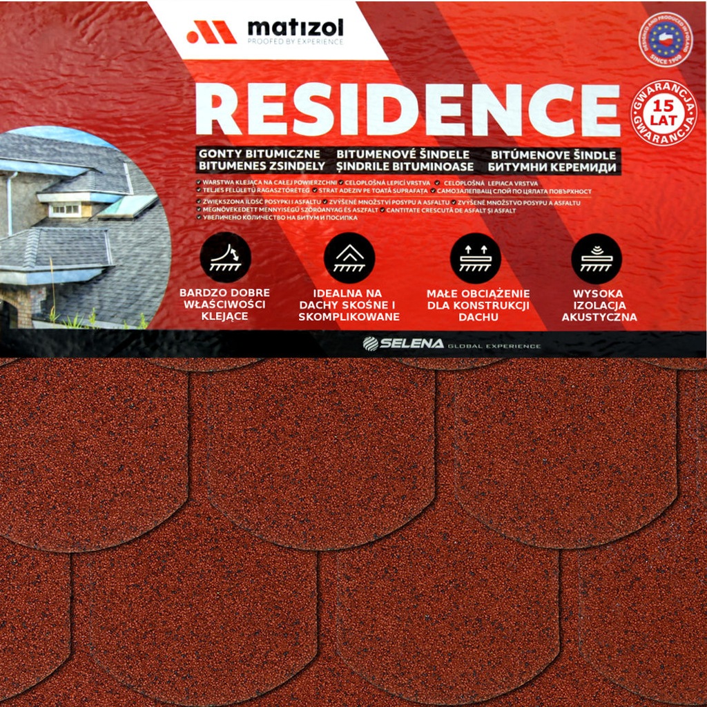 Gont Bitumiczny Karpiówka MATIZOL 4 Kolory Gonty - 12615937854 ...