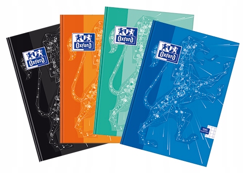 Brulion A4 96 kartek w kratkę Zeszyt Twarda Okładka OXFORD ...