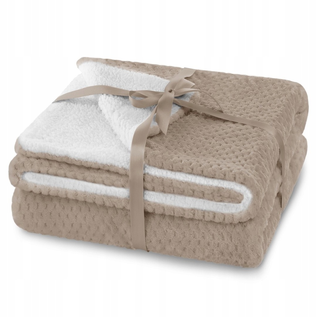 Koc baranek ciepły dwustronny 170X210 cappuccino - 12559680749 ... Koc baranek ciepły dwustronny 170X210 cappuccino - 12559680749 ...