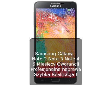 Wymiana szybki LCD Samsung Galaxy Note 2 3 4 - 6959398482 - oficjalne ...