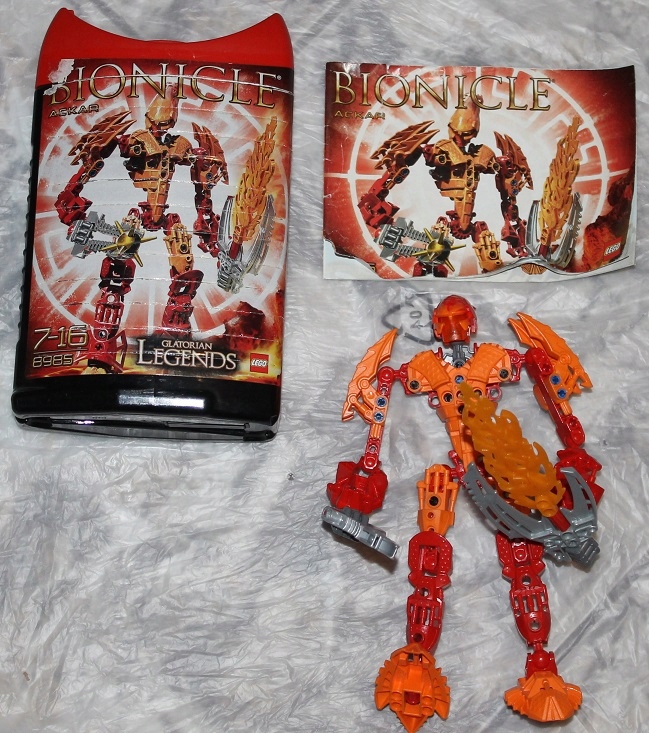 Lego Bionicle 8985 Glatorian Ackar z pudełkiem - 10690512804 ...