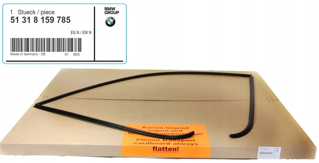nowa OE uszczelka szyby tylnej górna BMW E39 z ASO - 13329102600 ...