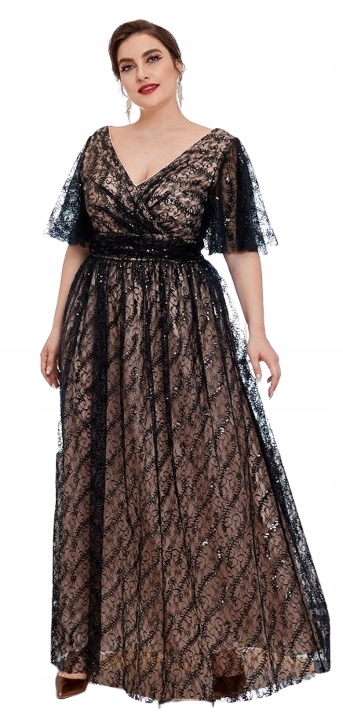 ROMWE SUKIENKA MAXI PLUS SIZE CZARNA PROSTA 44 VCB - 13527395007 ...