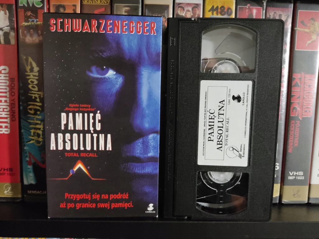 PAMIĘĆ ABSOLUTNA # SCHWARZENEGGER # kaseta VHS - 13593453883 - oficjalne archiwum Allegro
