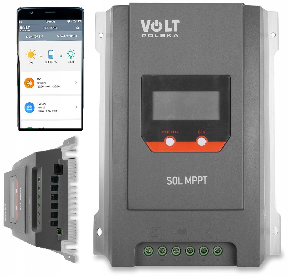 REGULATOR SOLARNY SOL MPPT 40A (12/24V) BLUETOOTH - 11660702300 - oficjalne archiwum Allegro