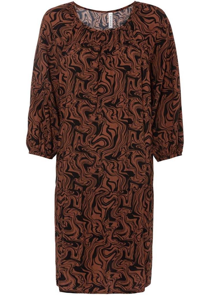 RAINBOW SUKIENKA Z WZOREM I FALBANĄ 48 4XL - 13133300416 - oficjalne archiwum Allegro