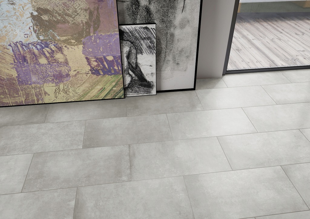 Płytki gat.1 do salonu, kuchni,łazienki szary beton 40x80 Lukka gris ...