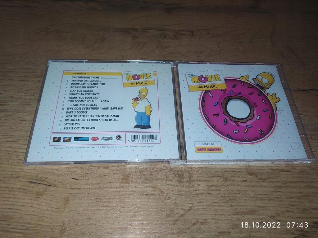 THE SIMPSONS MOVIE- HANS ZIMMER- SOUNDTRACK - 12756743772 - oficjalne ...