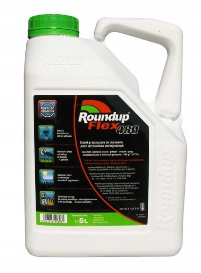 ROUNDUP FLEX 480 5l NAJSILNIEJSZY RANDAP WAŻ 2024R - 6130251109 ...