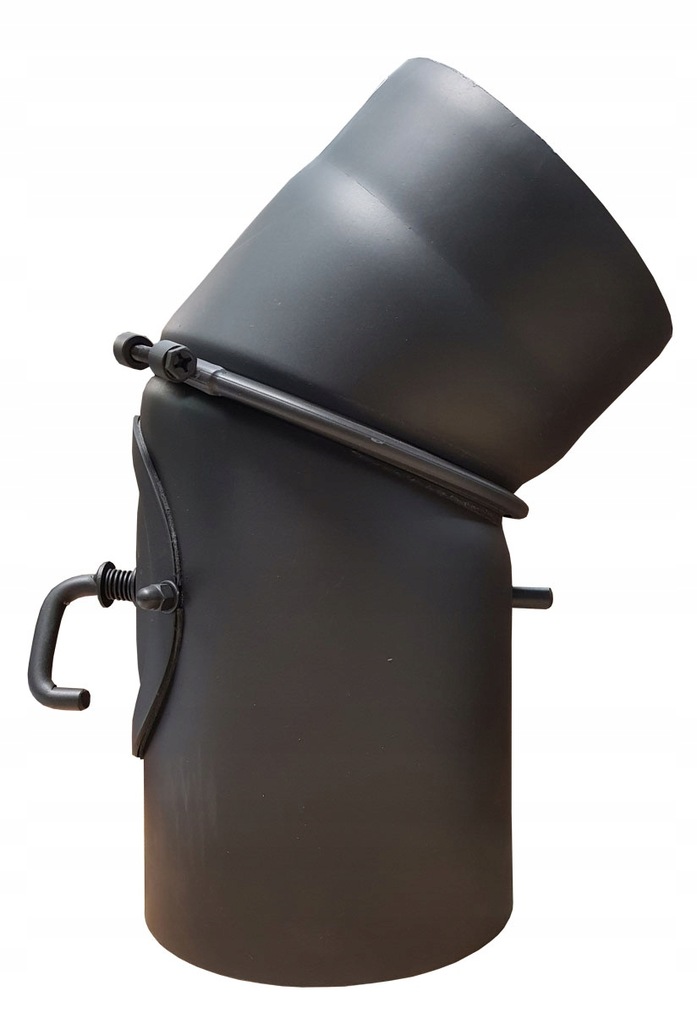 KOLANO STALOWE DO KOTŁA C.O. REGULOWANE 0-45 STOPNI, FI 130 Z SZYBREM, 2MM - 15159619606 ...