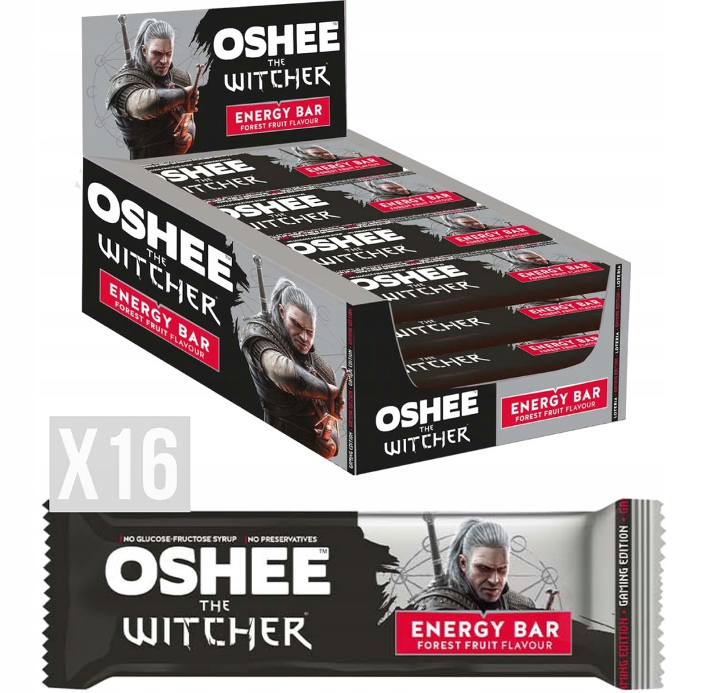 Oshee Wiedźmin Energy Protein Baton Owoce Leśne - 12370940587 ...