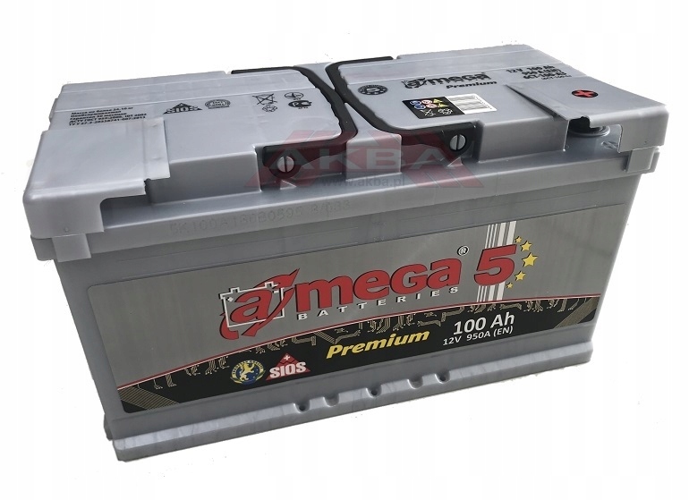 AKUMULATOR AMEGA PREMIUM 5 100AH 950A TEST WWA - 7706666634 - oficjalne ...