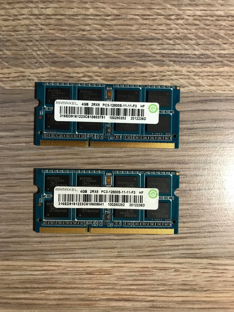 Pamięć 8GB DDR3 1600MHz PC3-12800S RAMAXEL - 11324043010 - oficjalne archiwum Allegro