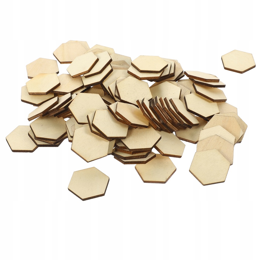 Hexagonal Wood Chips Blank Plaque Carving 100 Pcs - 14230417741 ...