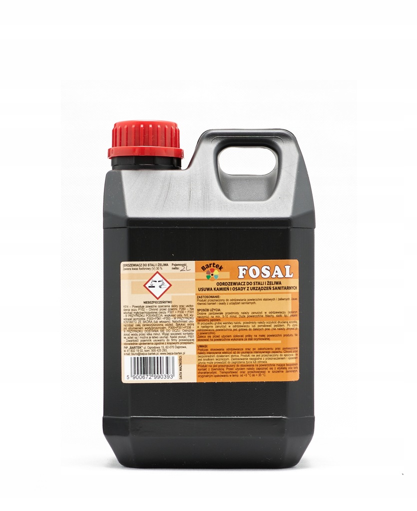 FOSOL, FOSAL ODRDZEWIACZ DO STALI I ŻELIWA 2L - 10936592712 - oficjalne ...