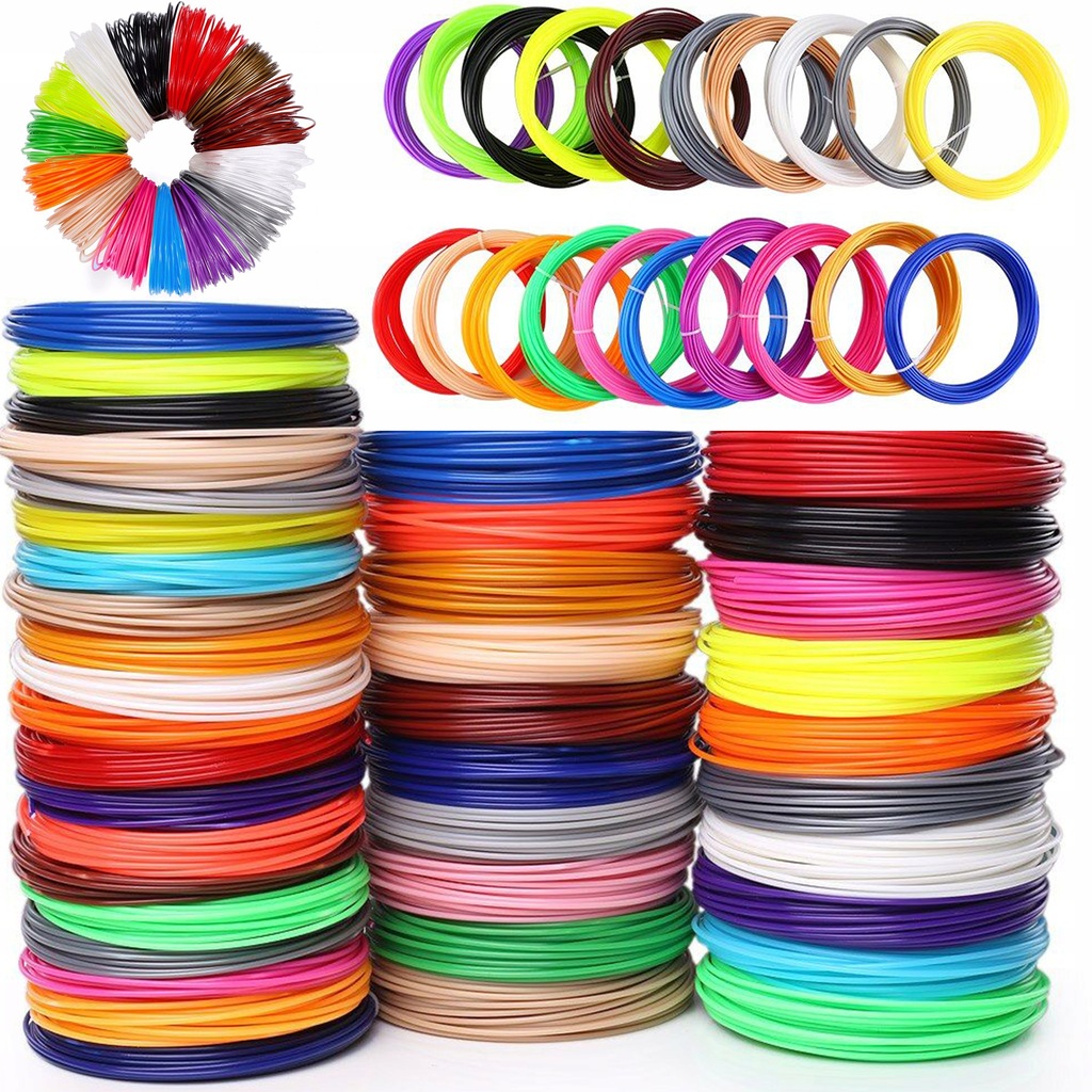 WKŁADY PLA FILAMENT DŁUGOPIS 3D DRUKARKA 3D - 200m - 11466666318 - oficjalne archiwum Allegro