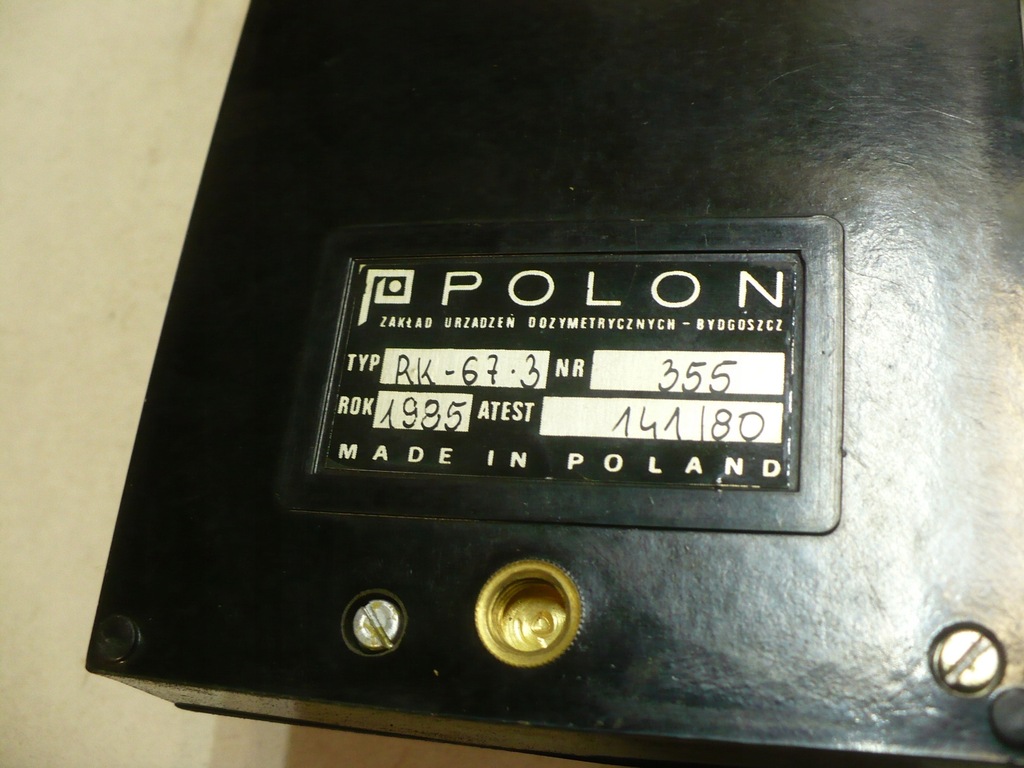 RADIOMETR RK-67-3 POLON DOZYMETR LICZNIK GEIGERA - 10440880108 ...