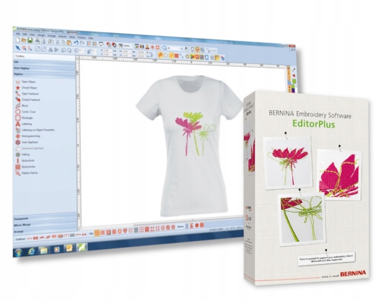 Program do haftów BERNINA-WILCOM Editor Plus CDR - 7429040425 - oficjalne archiwum Allegro